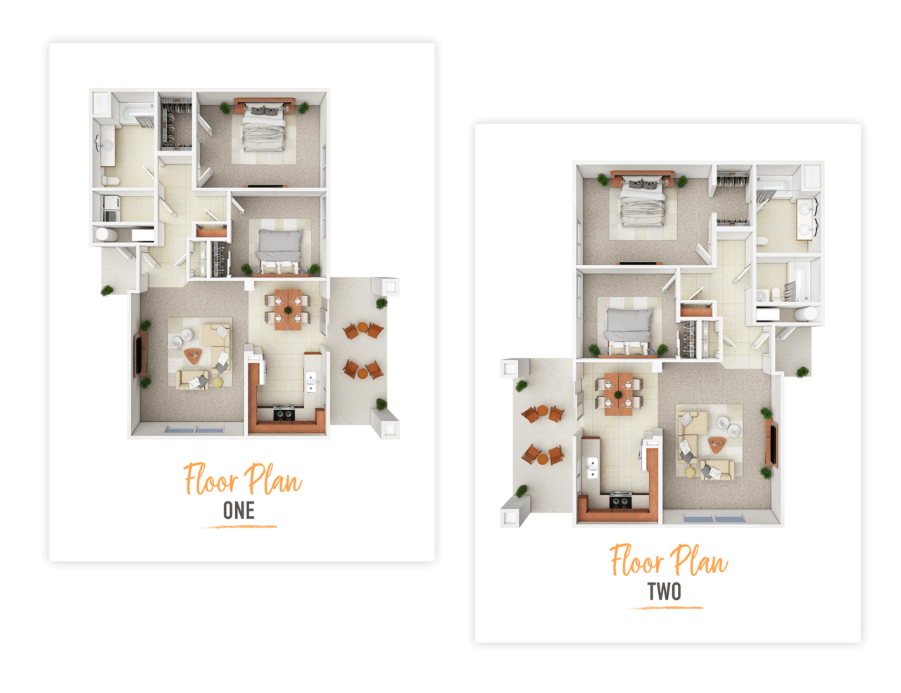 Luxury Apartment Floor Plans - Villa Del Rio